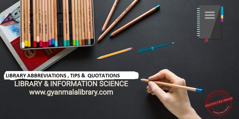 Library Science Abbreviations Proven 77 - GYANMALA LIBRARY